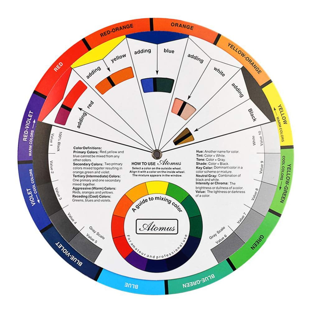 Color Wheel Paint Mixing Learning Guide Art Class Teaching Tool Color color-wheel-paint-mixing-learning-guide-art-class-teaching-tool-color