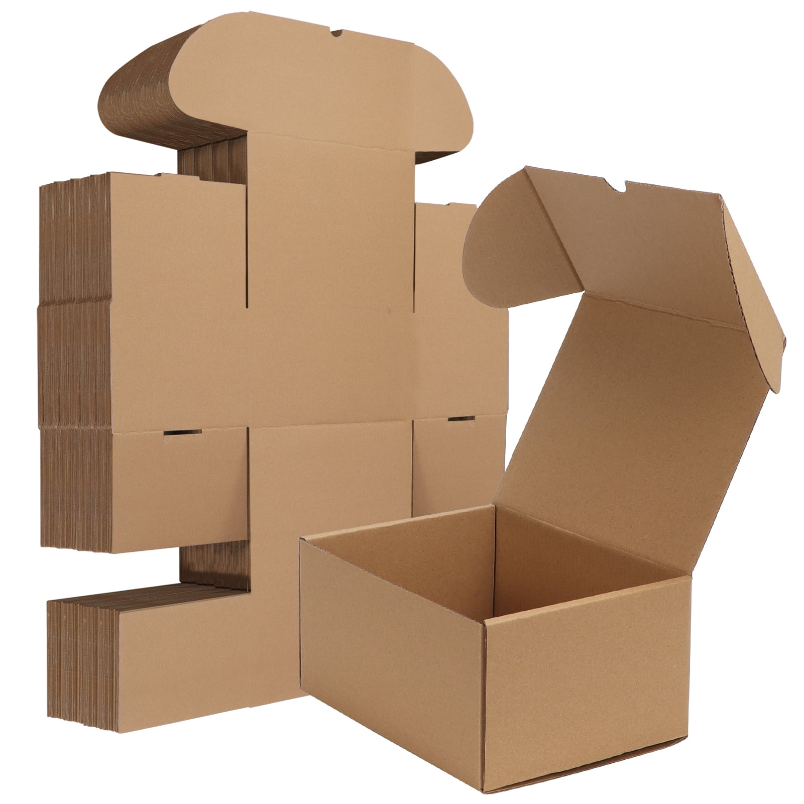 Calenzana 25 Pack 8x6x4 Shipping Boxes, Corrugated Cardboard Box for ...