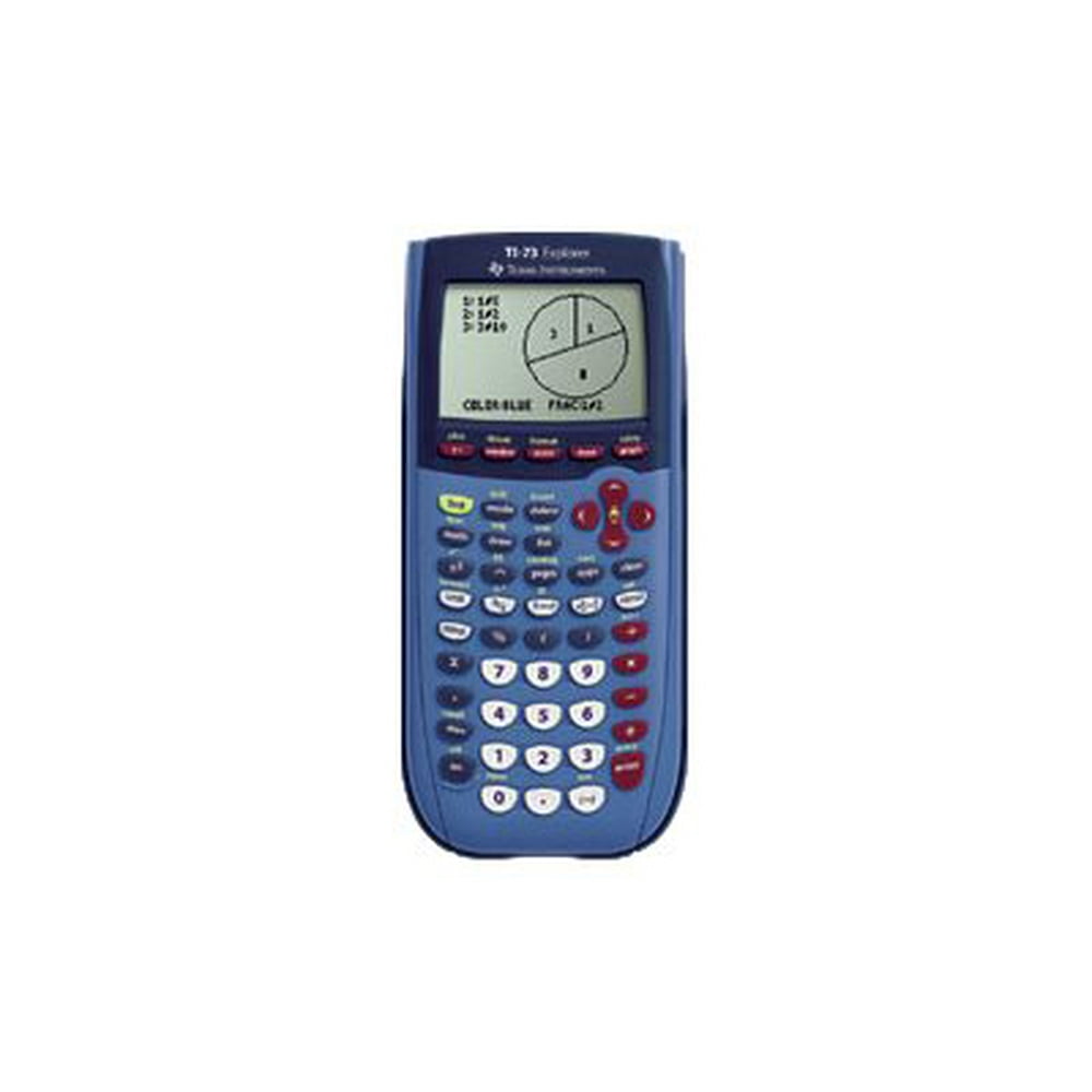 Texas Instruments TI-73 Explorer Graphing Calculator, Blue - Walmart ...