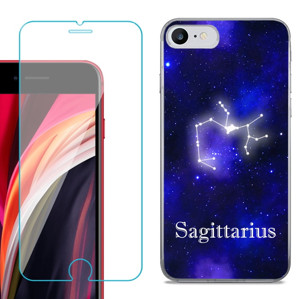 Slim-Fit Fashion Gel Phone Case for iPhone SE 2022, with Tempered Glass ...