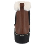 PORTLAND by Portland Boot Company Women's Fur Trim Chelsea Boot ...