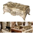 Antique Styles Floral Alloy Jewelry Storage Box With Multiple ...
