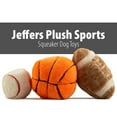 Jeffers Plush Dog Toy with Squeaker, Football, 8 Inch, Soft Crinkle ...