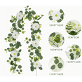 YTTAL Artificial Eucalyptus Flower Garland, 6ft Faux Greenery Vines ...