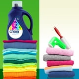 Cheer Liquid Laundry Detergent, HE Compatible, 92 fl oz for 64 Loads ...