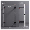 Folding Squat Rack with Pull Up Bar, Wall Mount Power Rack - 1000lb ...