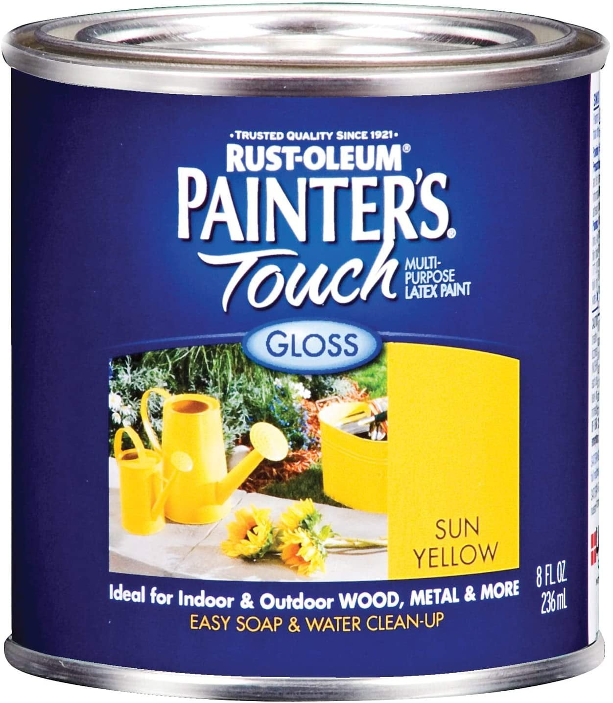 Painters Touch 1945-730 1/2 Pint Sun Yellow Multi-Purpose Paint ...