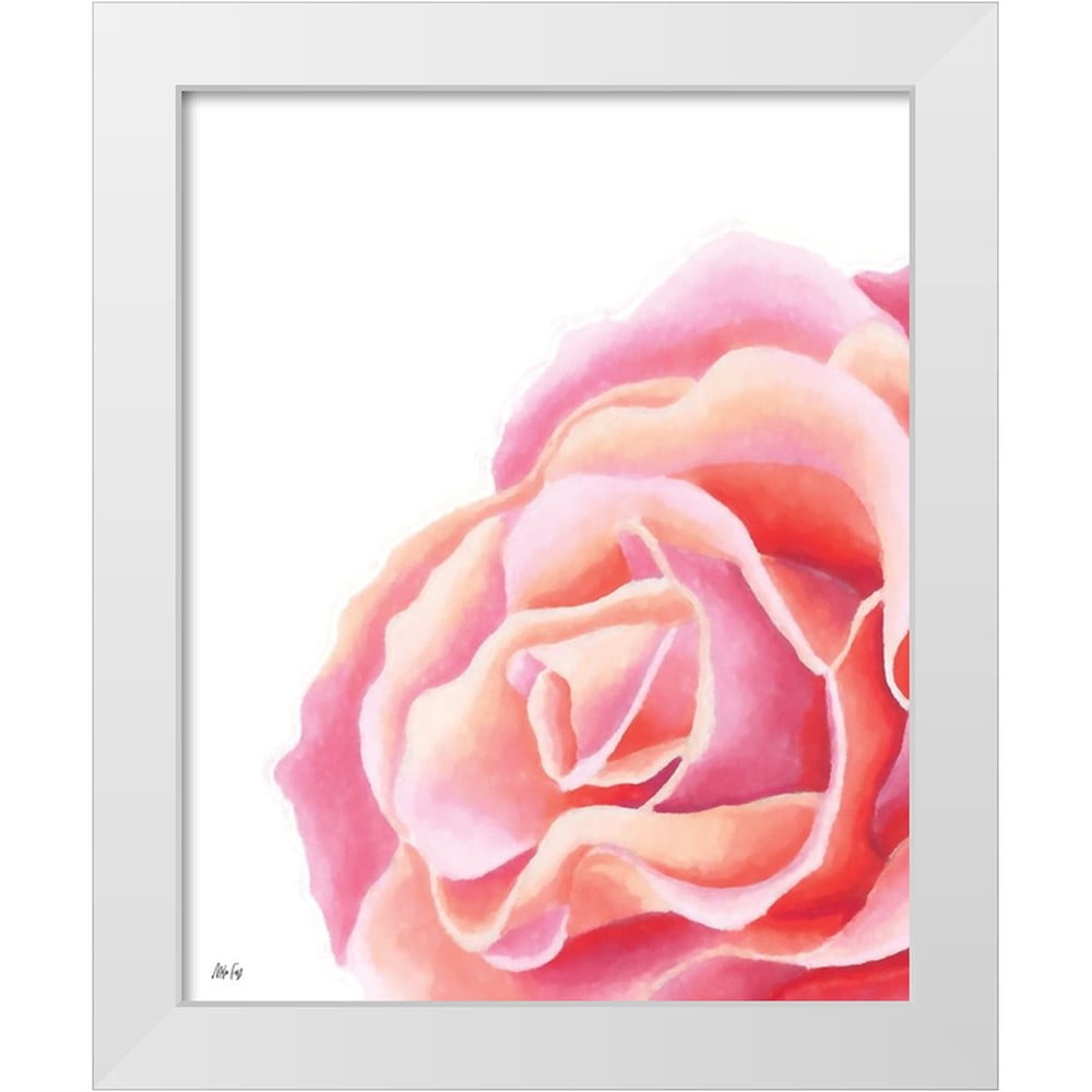 Fay, Mela 12x14 White Modern Wood Framed Museum Art Print Titled - Pink ...