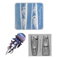 CEORPER Easy Release Silicone Nail Stamp Mold Professional Jellyfish ...