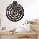 Mobestech Multi Color Wooden Hanging Wall Calendar Decorative Home Wall ...