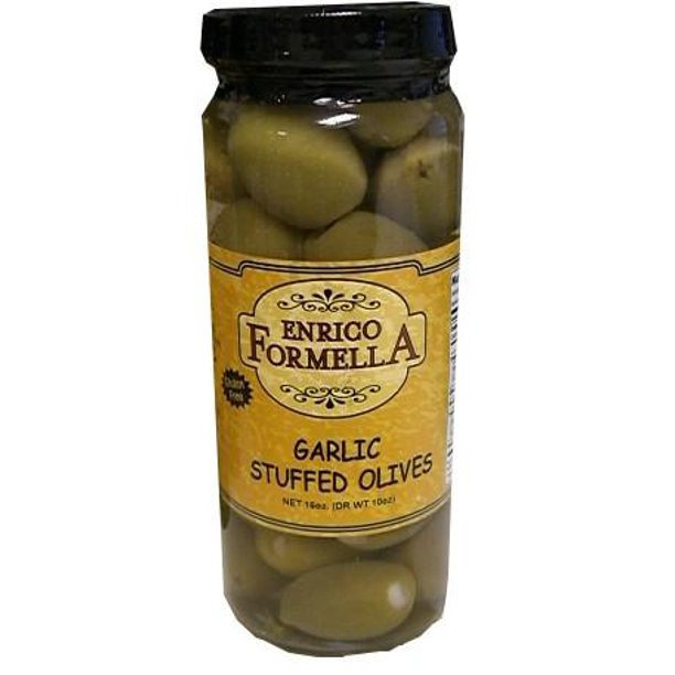 Garlic Stuffed Olives, 500ml (16oz), Enrico Formella - Walmart.com ...