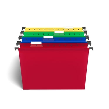 Staples Reinforced Box Bottom Hanging File Folders 2" Expansion 5 Tab ...