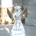 1Pc Glass Angel Display Decorations Home Office Decoration Clear ...
