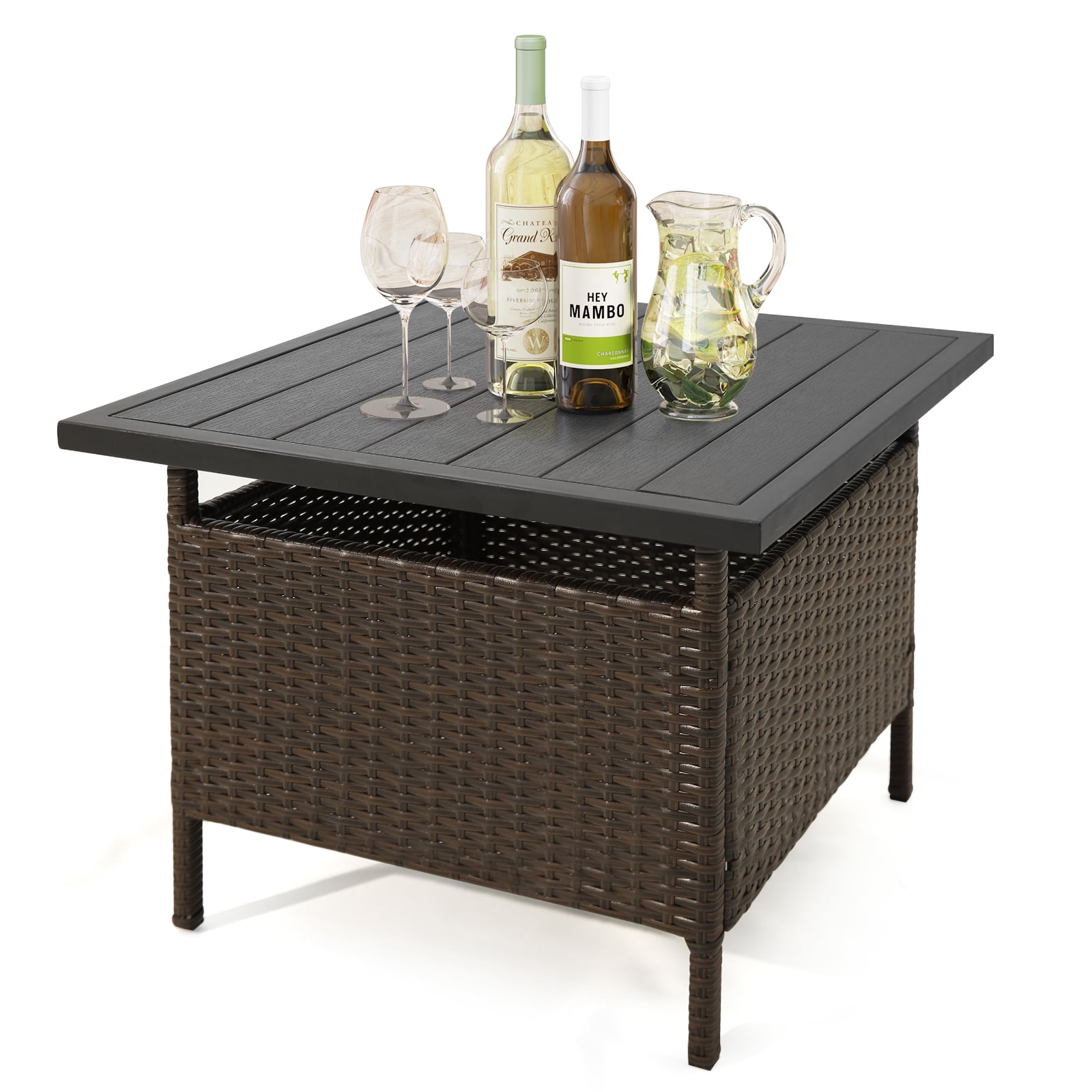 Click here for Patiojoy Outdoor Wicker Table Rattan Coffee Table... prices