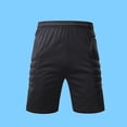Boy's Soccer Goalkeeper Padded Sport Shorts Knee Protection Wicking ...