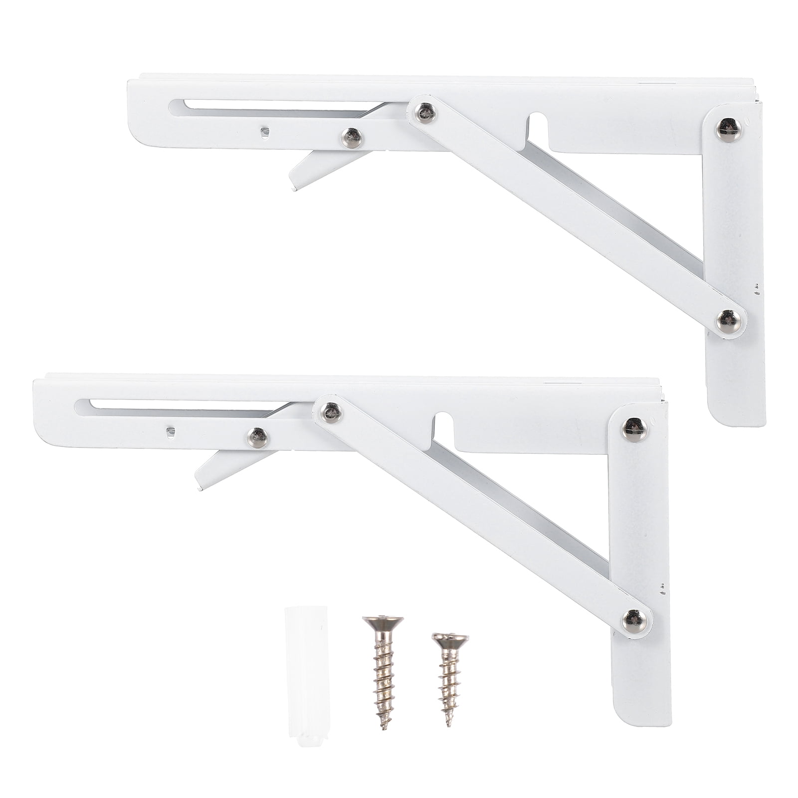 Folding Shelf Brackets 2PCS 8 inch Folding Shelf Bracket Stainless ...