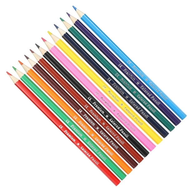 Lápiz de color de madera, 12 colores de madera para niños, lápiz de ...