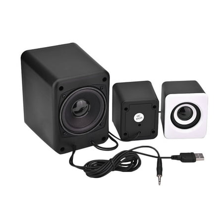 Mini Subwoofer, DV 5V & USB 5V Rear 3 Inch Bass Speaker Lightweight ...