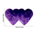 Creative Heart-shaped Plush Carpet, Fashionable European- Floor Mat ...