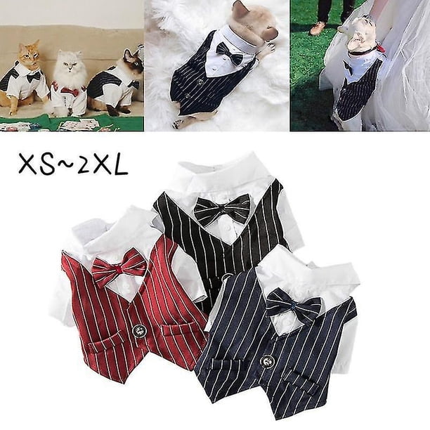1pcs Cats Halloween Christmas Costume Wedding Suit Bowtie Tuxedo Dog ...