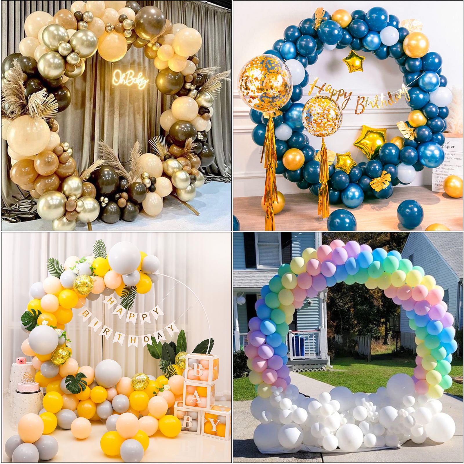 Buy Balloon Circle Frame Kit,Balloon Arch Set Column Stand Base Frame ...