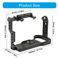 Zeiwohndc Expandable Camera Cage Rail Support Double Lock System for ...