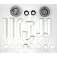 1 1/2" All-In-One-Drain Kit for Double Bowl Kitchen Sinks Hard Tube ...