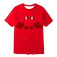 Boys Shirts Graphic T Shirt with Embroidered Maple Leaf Canadian ...