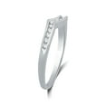Forever Bride Women's 1/3 CTTW Princess cut and Round Diamond Sterling ...