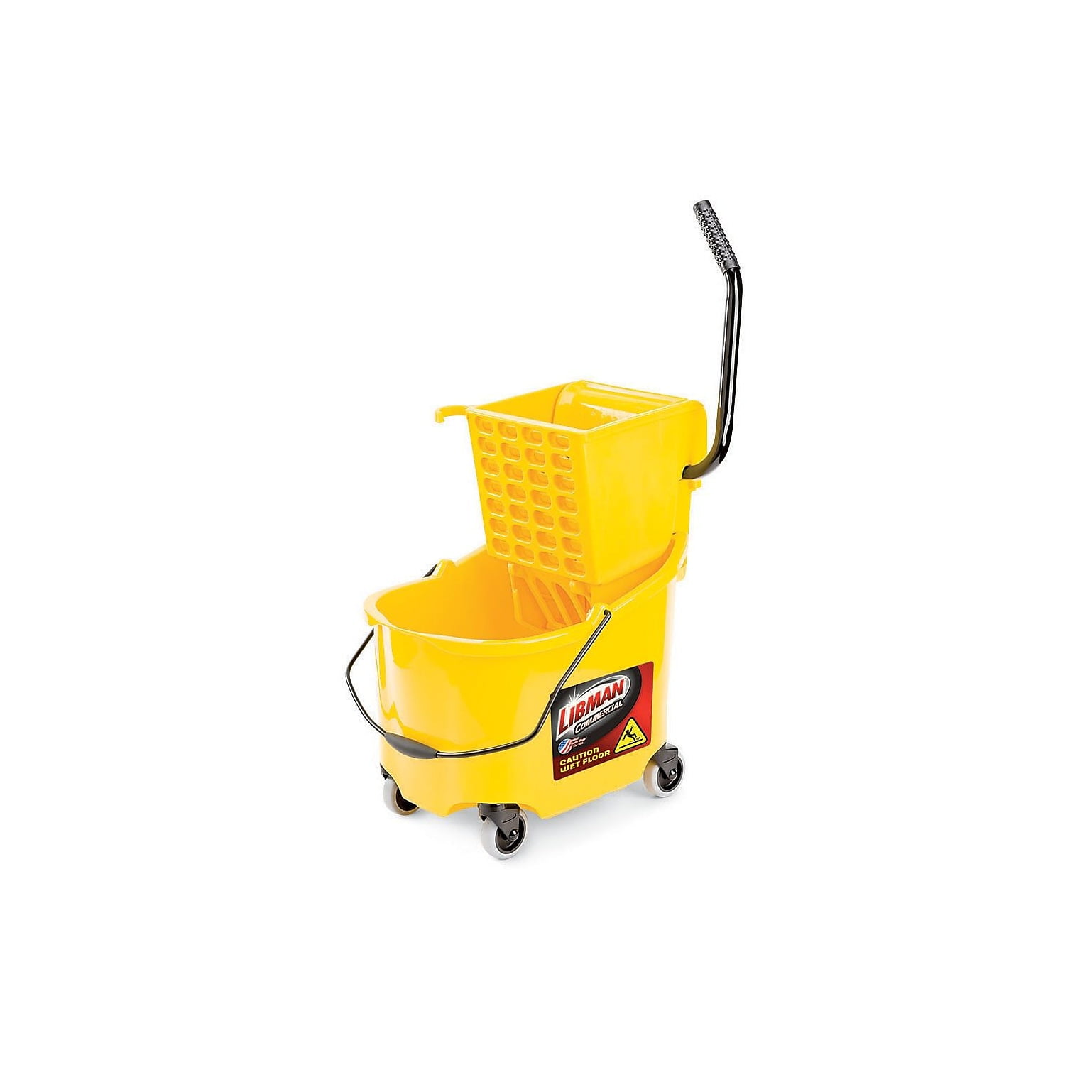 Libman 26 Quart Mop Bucket & Wringer Heavy Duty Yellow (933) - Walmart.com