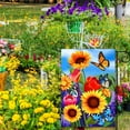 spring garden Flag 12x18 Double Sided Vertical, Small monarch Butterfly ...