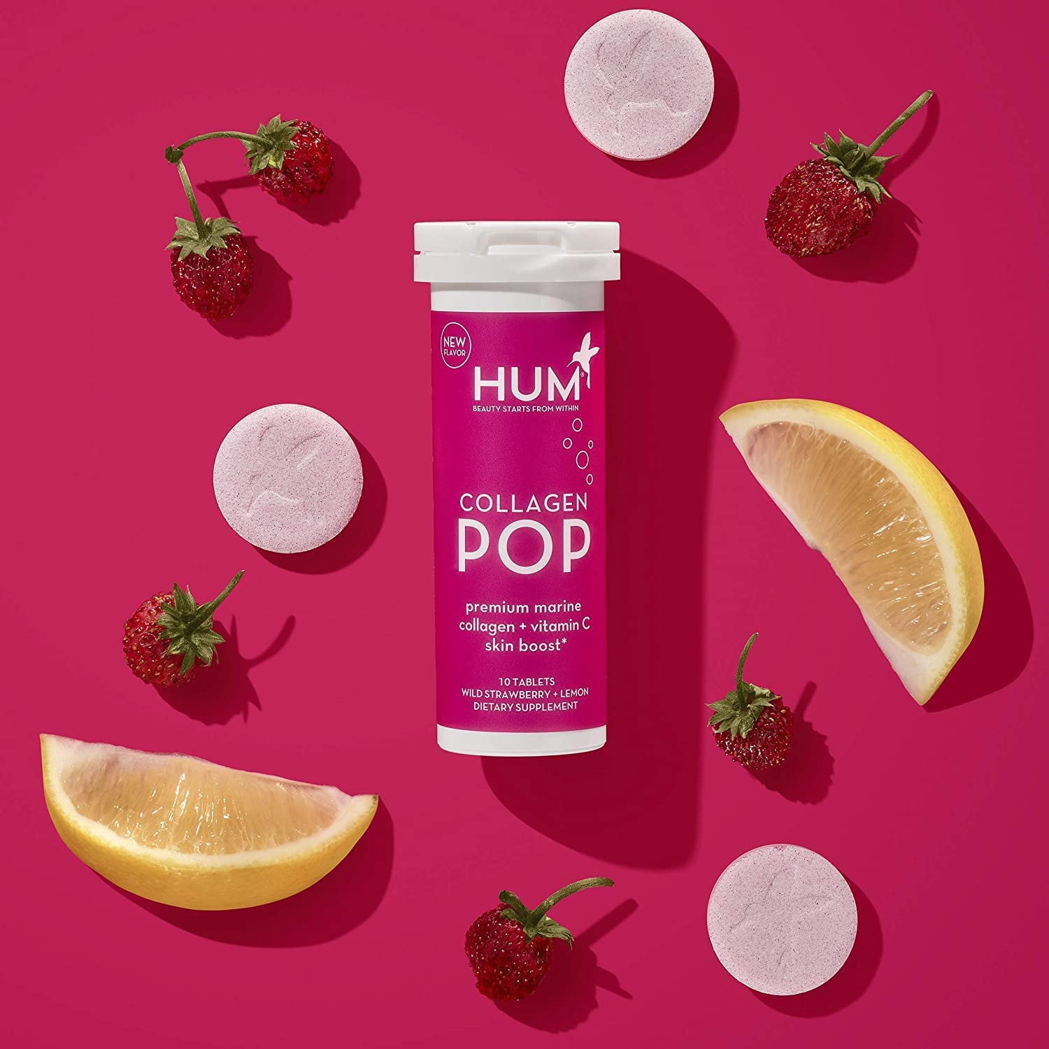Buy HUM Collagen Pop - Skin Care Collagen Tablets Made of Premium ...