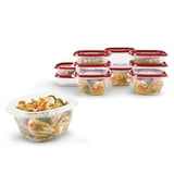 Rubbermaid TakeAlongs Food Storage Containers, 10 Piece Set, Red ...