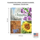 Planner Pad Spiral Bound 3-Tier Funnel Down 12 Month Organizer, July ...