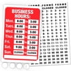 Assured Signs, Will Return Sign, 7.7x11.7 inches, Red & White Plastic ...