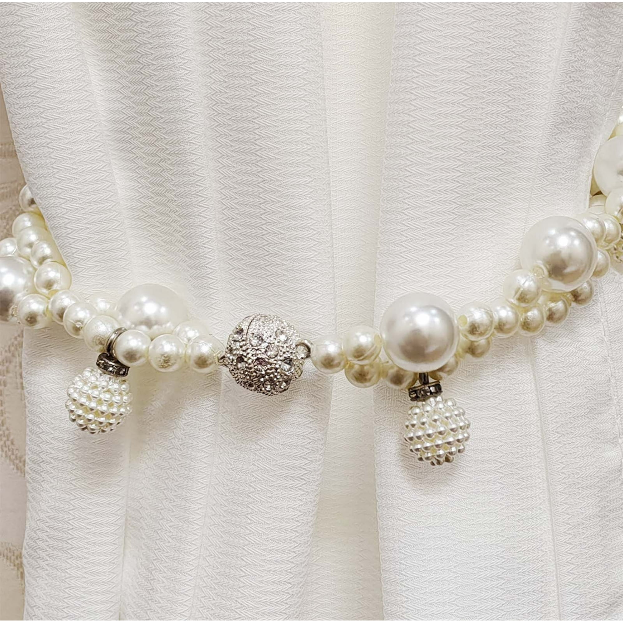 Click here for Boovnll Magnetic Curtain Tiebacks Boho Beaded Stro... prices