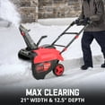PowerSmart 21" 80V Snow Blower, LED Light - Walmart.com