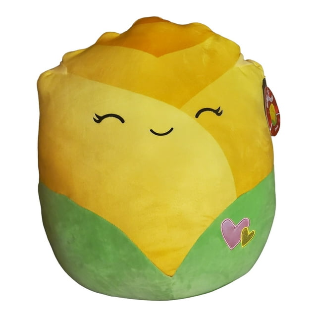 Squishmallows Rare 16 inch Rhoda Flower with Hearts, Super Soft Pillow ...