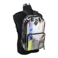 Eastsport Unisex Multi-Purpose Clear Backpack with Front Pocket and ...