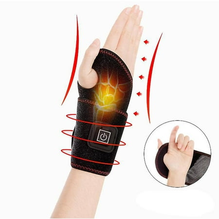 Hand And Wrist Heated Brace, Wrist Warmer Electric Heated Wrap-1PCS ...
