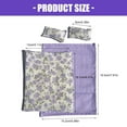 1/12 Miniature Bedding Set with Pillow and Quilt Sheet For Doll House ...