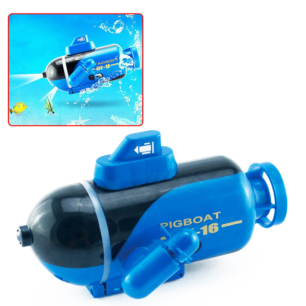 Submarine Toy Remote Control Waterproof Diving in Water 4CH RC Boat ...