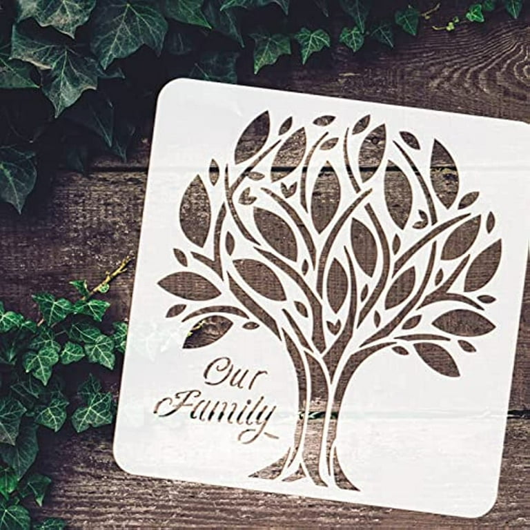 Large Family Tree Wall Stencil