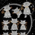 1 Sheet Glass Hotfix Rhinestone Iron on Appliques Costume Accessories ...
