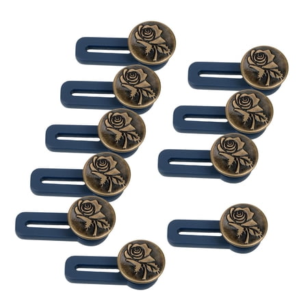 Siruishop 10 Pieces Jean Extender Buttons Detachable Retractable Waist ...