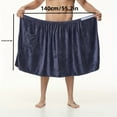1pc of Men's Wearable Solid Color Bath Towel and Bathrobe, Soft ...