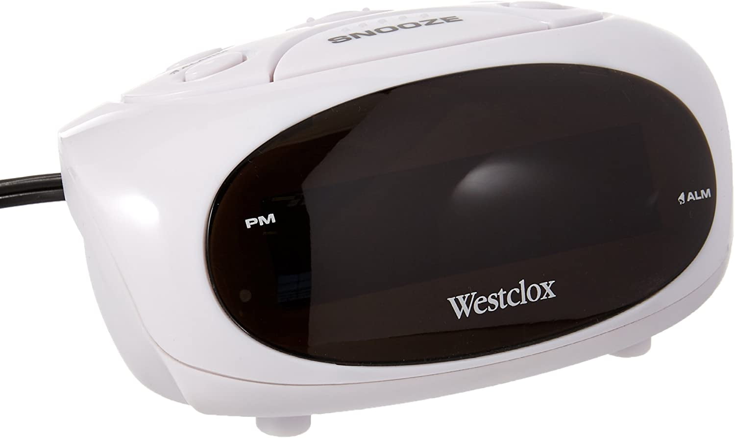 70044B- Westclox White Desk or Night Table Electric Digital Alarm Clock ...