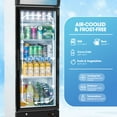 "COTLIN 24"" LED Glass Door Coated Steel Beverage Cooler 12.5 Cu.Ft. WX ...
