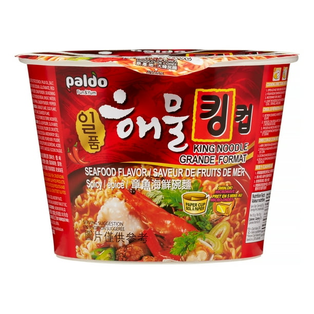 Paldo King Cup, Seafood, 110 g (Case of 16) - Walmart.com - Walmart.com