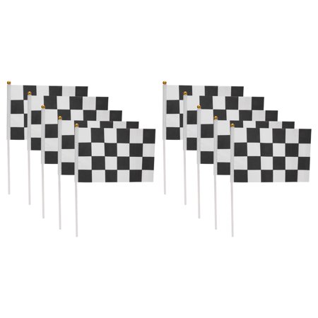 Checkered Flag, Colorfast Racing Flags Hand Waving Flags Black And White For RC Racing Car ...